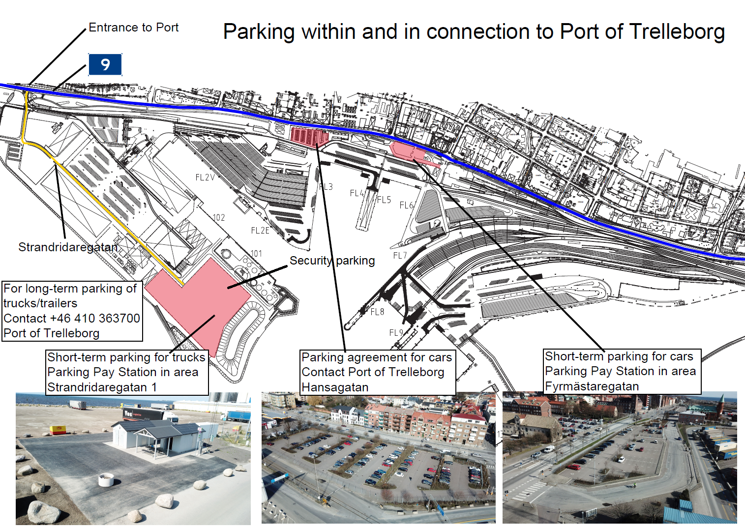 Parking - Trelleborgs hamn : Trelleborgs hamn