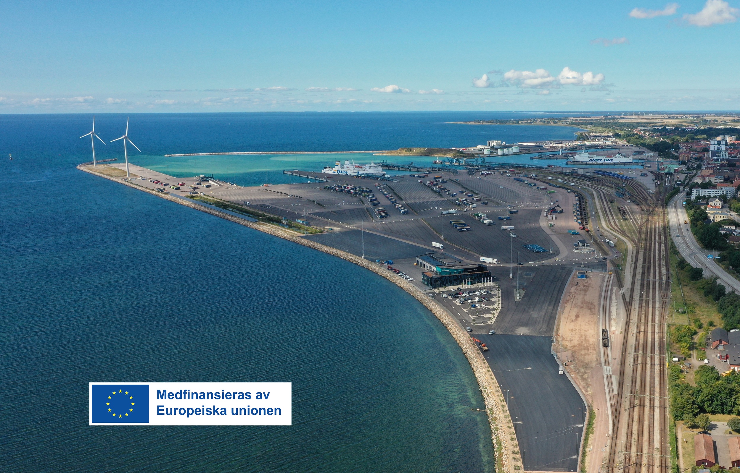 The final asphalting in the new port is completed - Trelleborgs hamn ...